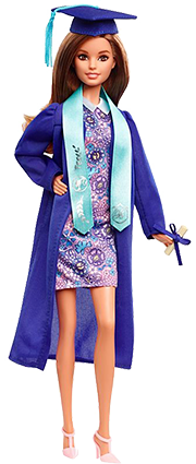 Barbie Faye (Graduation Day) - Hair : Brown - Barbie Second Life